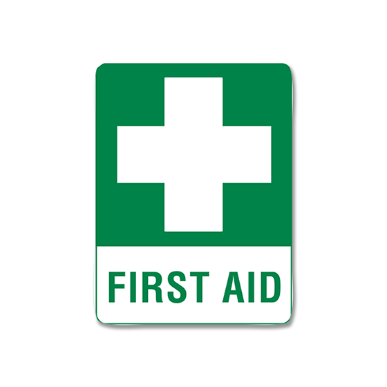 Small Metal First Aid Sign 30 x 22.5cm – AGI MedKit