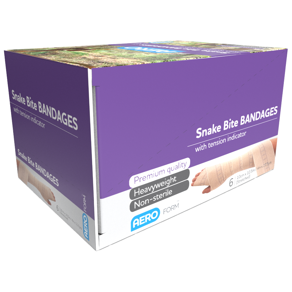 AEROFORM Snake Bite Bandage with Indicator 10cm x 10.5M – AGI MedKit